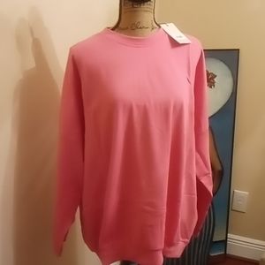 Missguided | Tops | Pink Drop Shoulder Oversized Sweatshirt | Poshmark